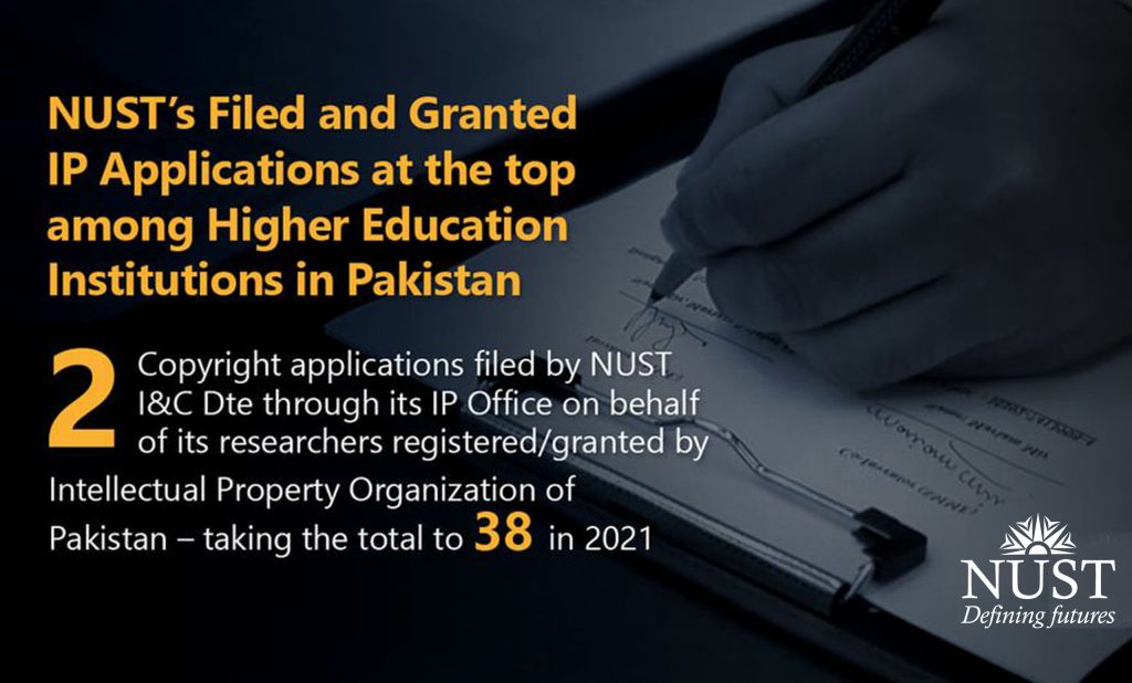 02 NEW COPYRIGHTS AWARDED AND ADDED TO THE POOL OF NUST INTELLECTUAL ...